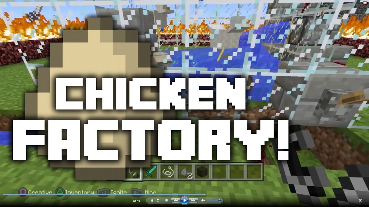 Minecraft Chicken Factory! - YouTube