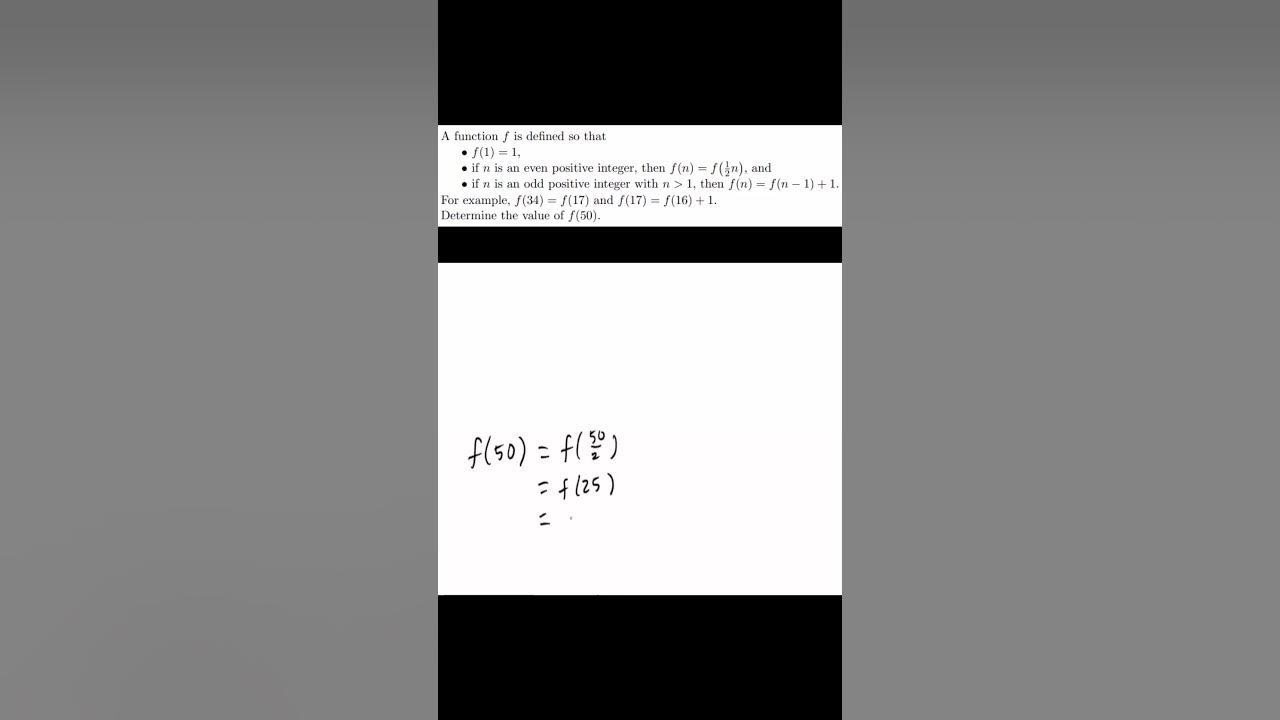 Can you evaluate with this weird function? - YouTube