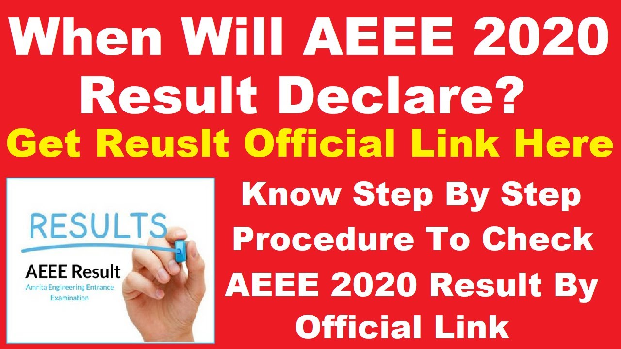 AEEE Result 2020 (On 2nd Sept) - Check Your AEEE Result Here By ...