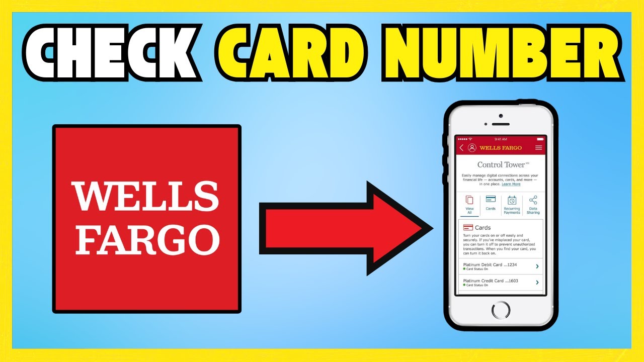 How To See Card Number On Wells Fargo App [UPDATED] - YouTube