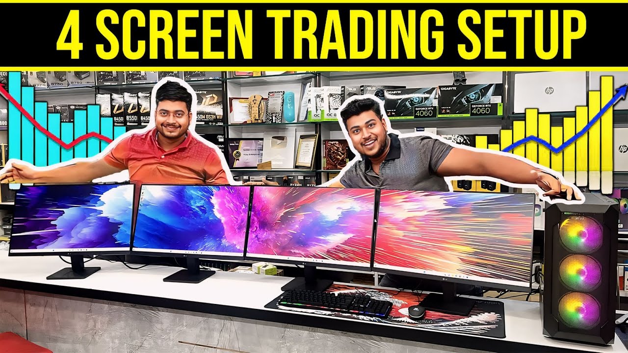 4 Screen Trading PC Setup for 2024! 💻📊💰 | Boost Your Trading Game! # ...