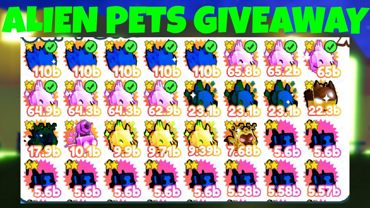 🔴 (FACE CAM) NEW ALIEN UPDATE GIVEAWAY! PET SIM X GIVEAWAYS LIVE!🔴 ...
