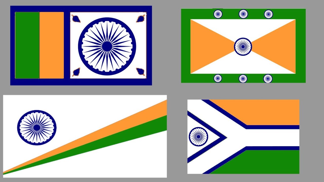 Alternative Flags of India || India || Flag || Map - YouTube