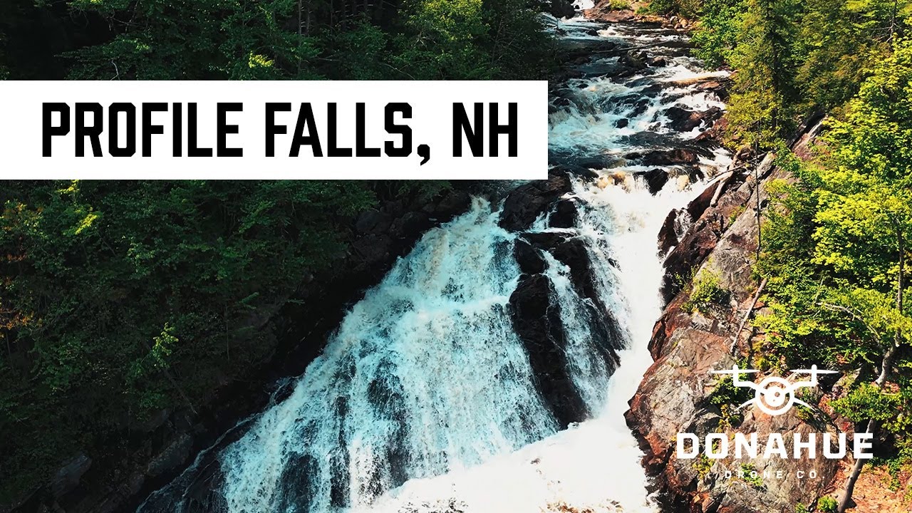 Profile Falls NH 4K Drone Footage | Stunning Waterfall Drone Shots ...
