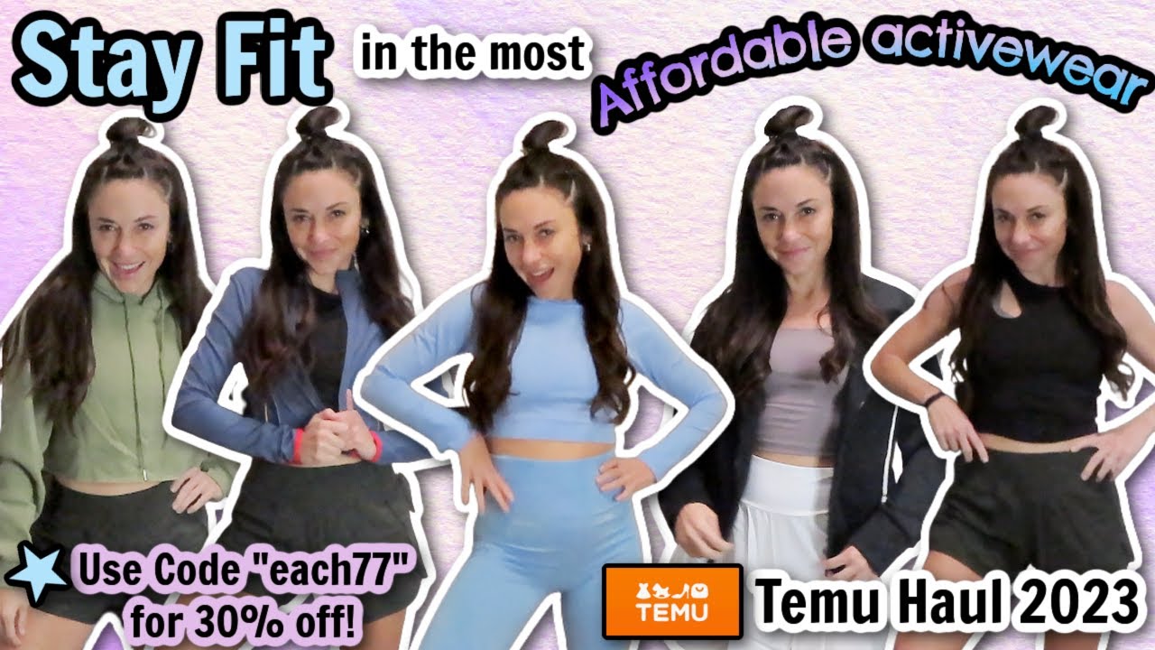 STAY FIT IN THE MOST AFFORDABLE ACTIVEWEAR | TEMU HAUL 2023 - YouTube