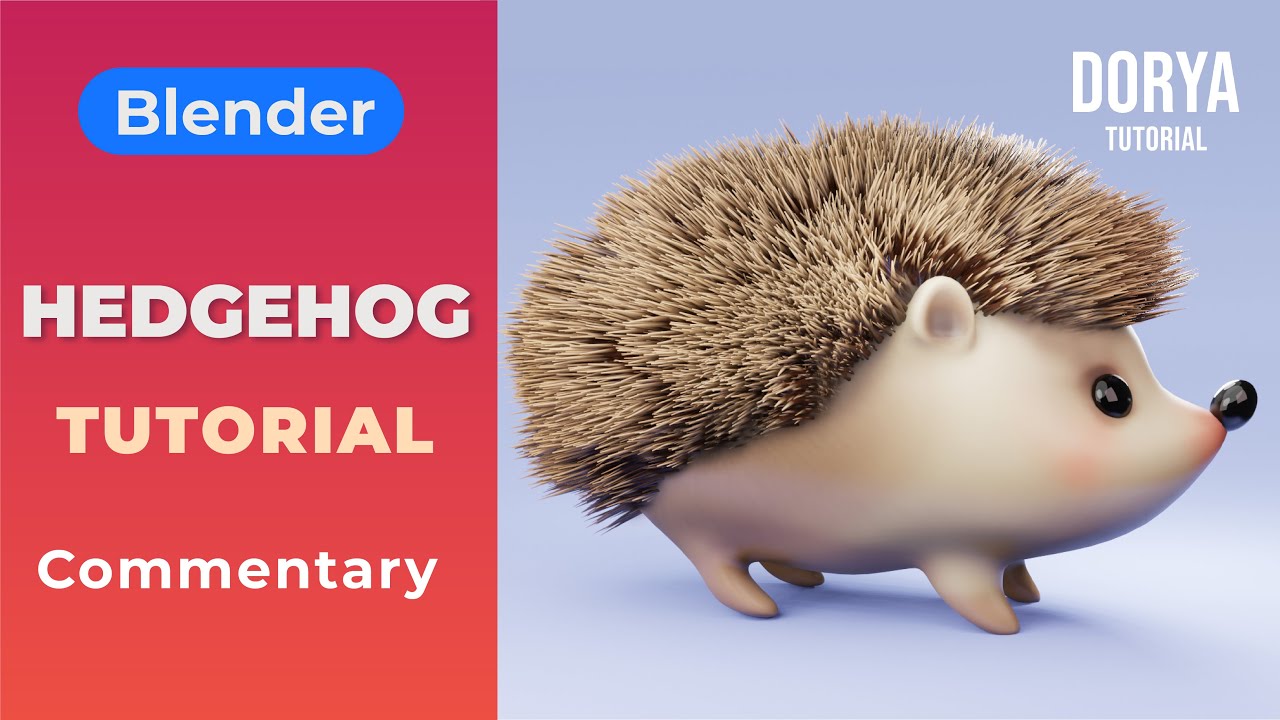 Cute Hedgehog – Blender Tutorial for Beginners - YouTube