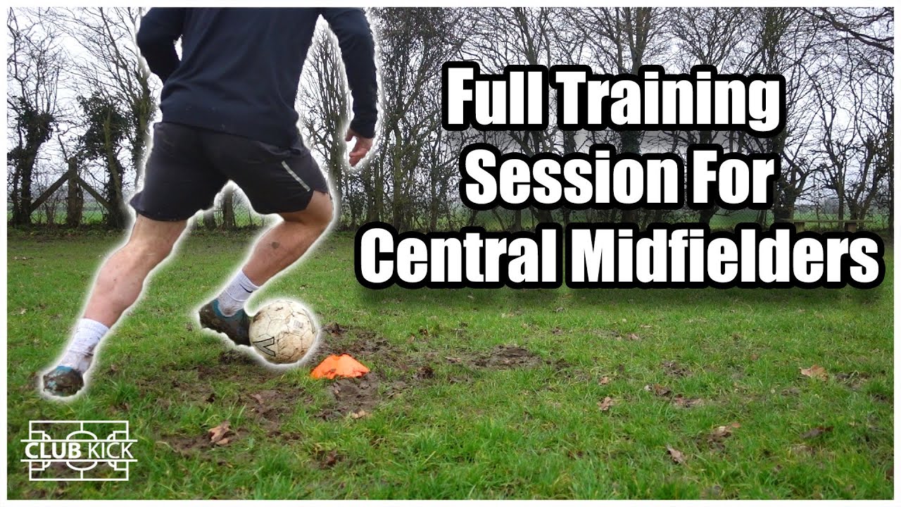 Full Training Session For Central Midfielders | Position Specific ...