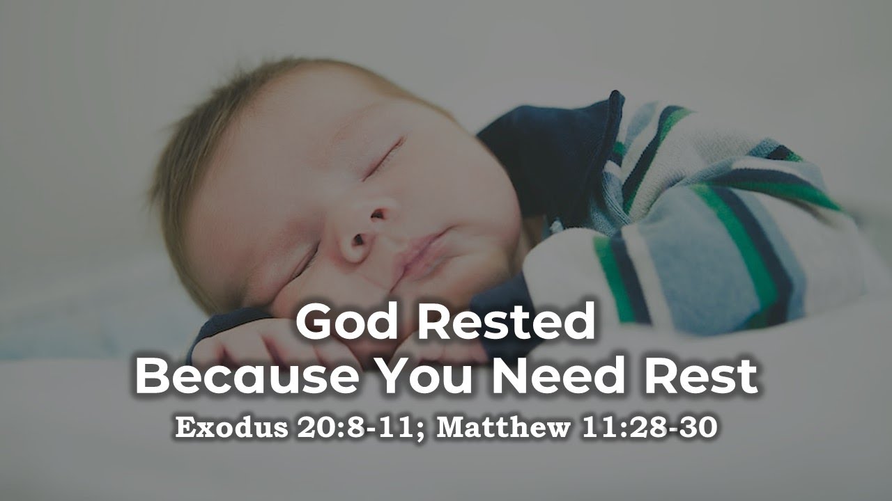 "God Rested Because You Need Rest" - Delran UMC Sunday Sermon ...