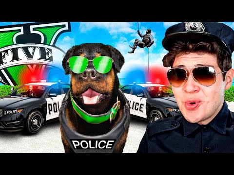 CHOP se CONVIERTE en POLICÍA en GTA 5! 🐶🚨 (Mods)