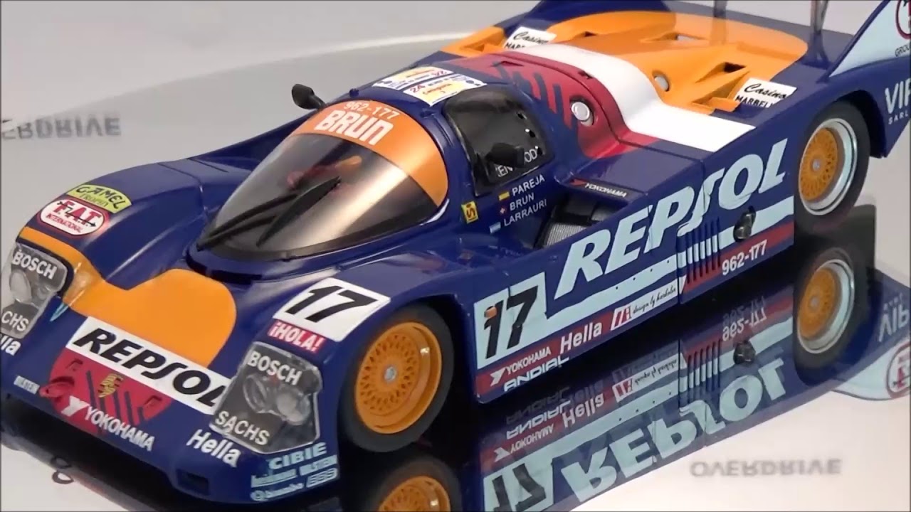 Slot.it CA17E Porsche 962 Repsol Analog / Carrera Digital 132 - YouTube