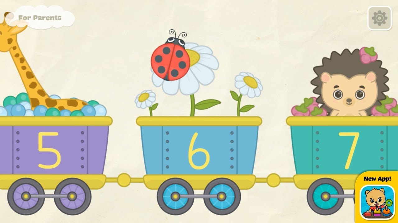Learning numbers for kids Number 6 - YouTube