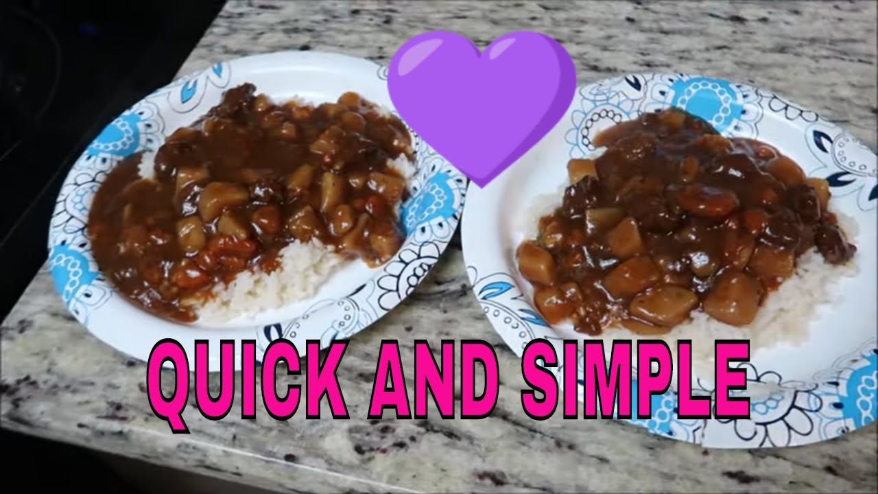 BEEF STEW OVER RICE - YouTube