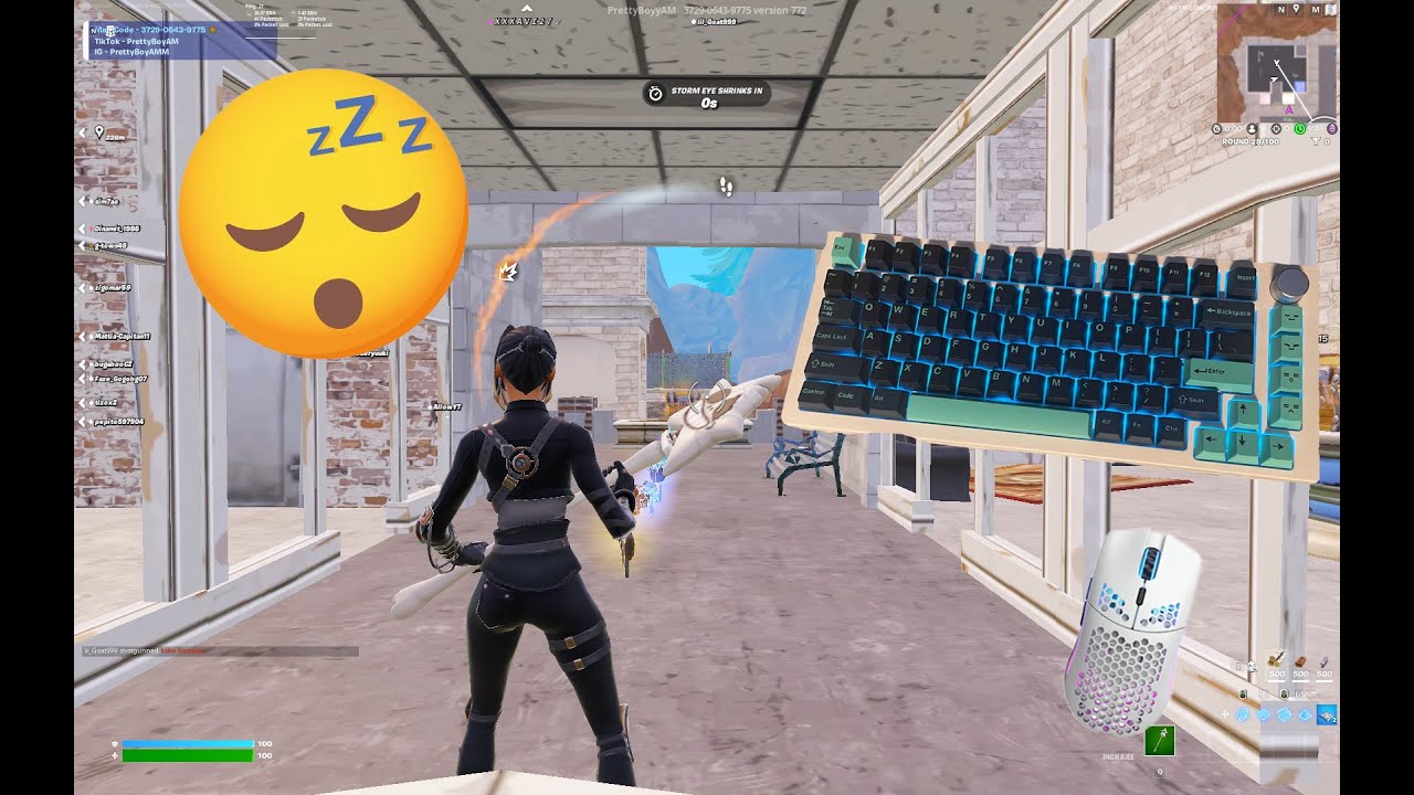 New 250$ Custom keyboard Fortnite Tiltedzone wars gameplay and sounds😴🤩 ...