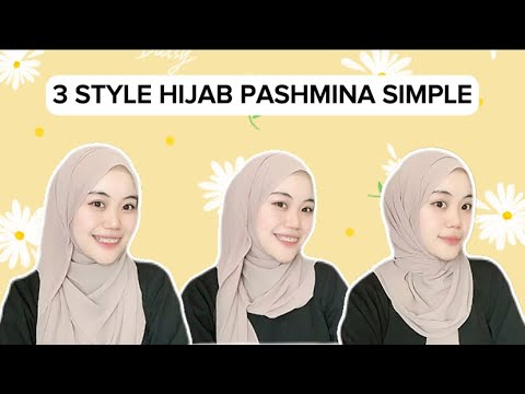 3 STYLE HIJAB PASHMINA SIMPLE || PASHMINA CERUTY BABYDOLL || by Nurul Muafika