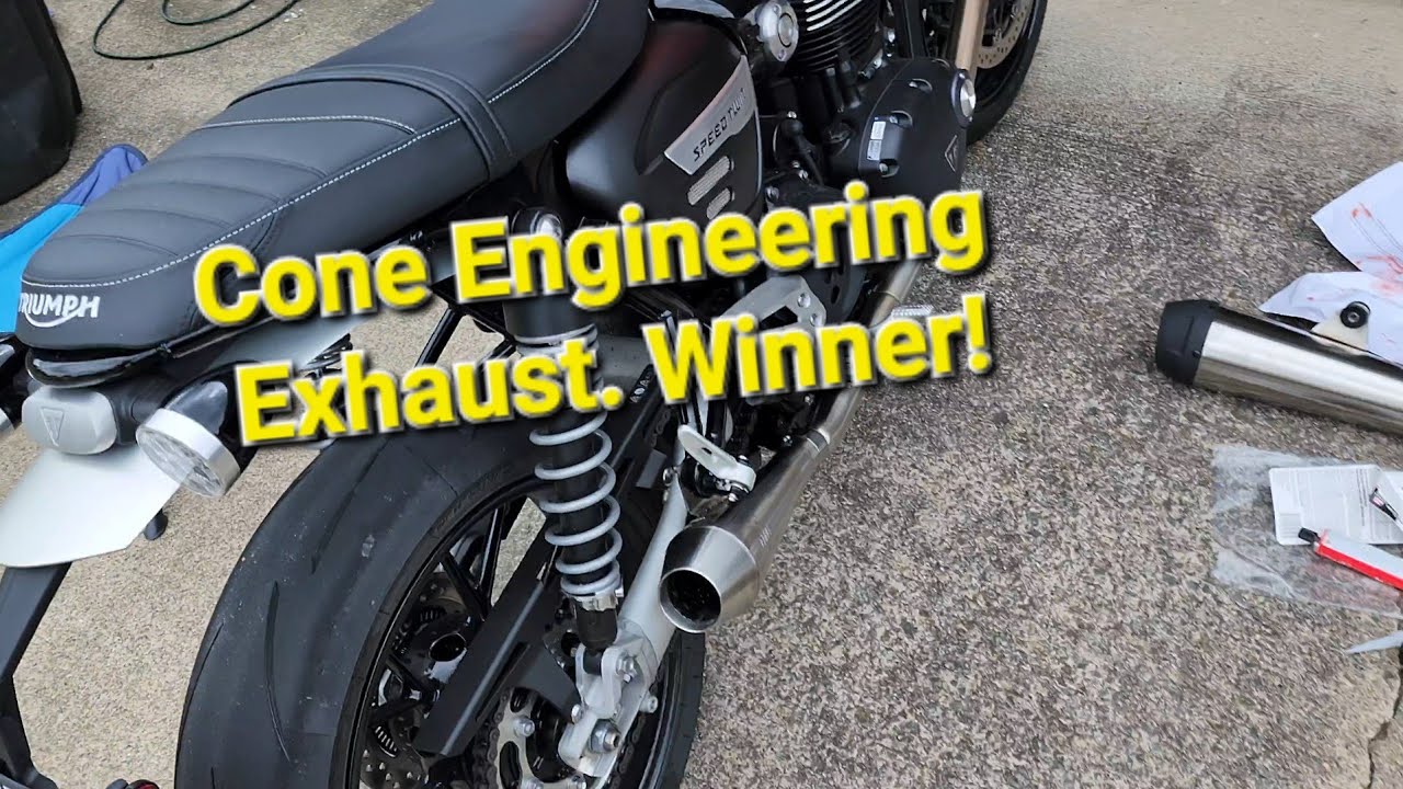 Triumph Speed Twin + Cone Engineering Exhaust. Winner! - YouTube
