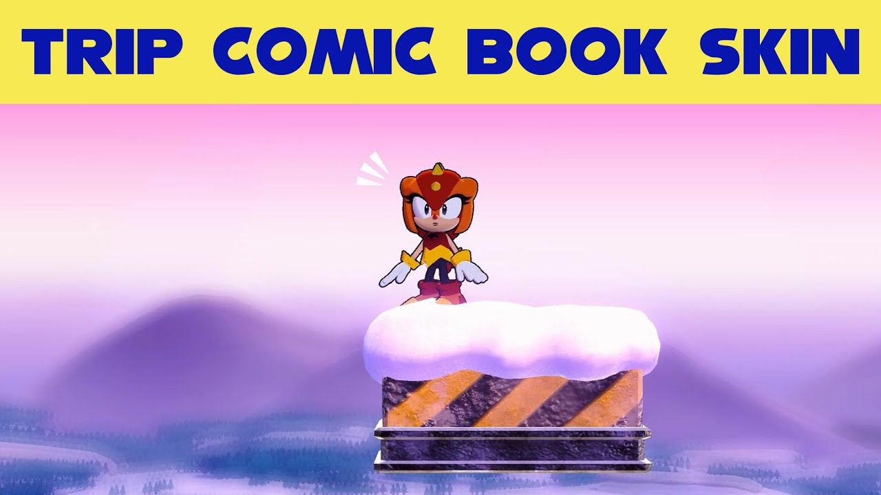 Sonic Superstars - Trip Comic Book Skin Mod Preview - YouTube