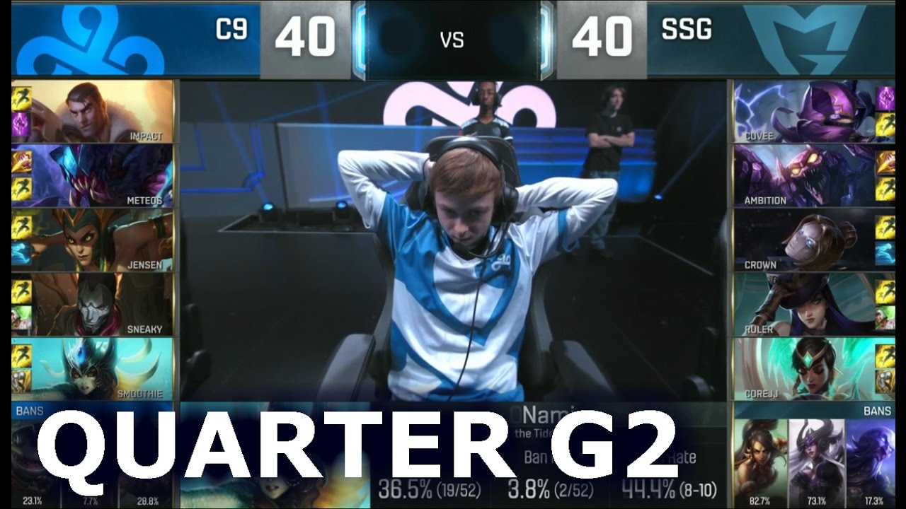 C9 vs SSG - Game 2 Quarter Finals Worlds 2016 | LoL S6 World Championship Cloud 9 vs Samsung G2 ...