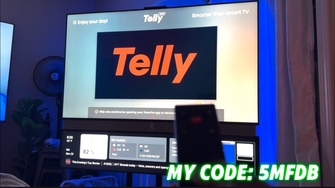 FREE TV Referral Code: 5mFdb TELLY TV - YouTube