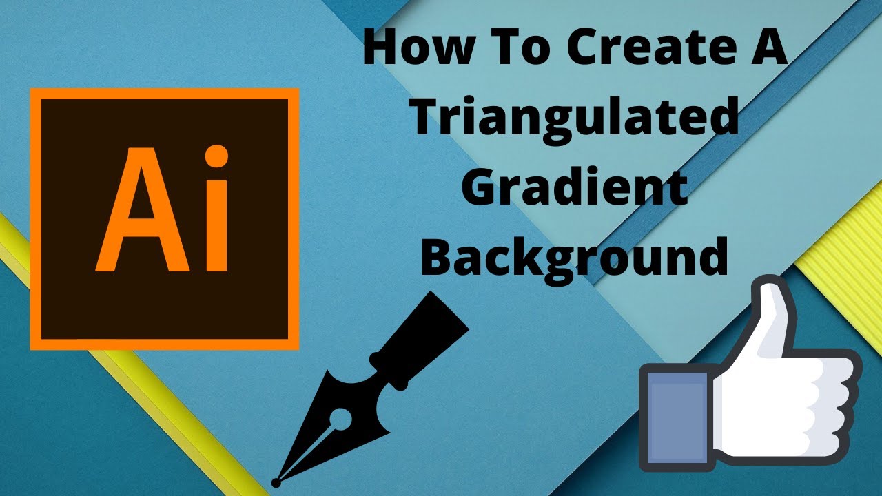 How To Create Triangulated Gradient Background - YouTube
