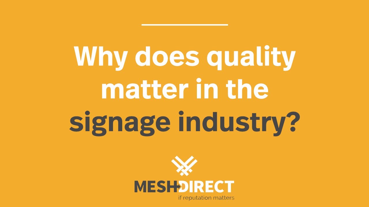 Why Does Quality Matter In The Signage Industry YouTube why-does-quality-matter-in-the-signage-industry-youtube