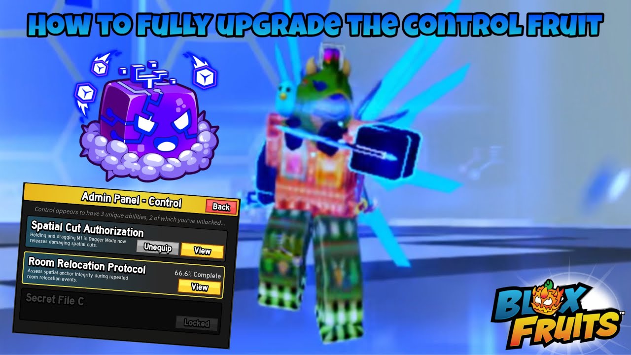 How to FULLY upgrade YOUR Control Fruit in Blox Fruits| Blox Fruits ...