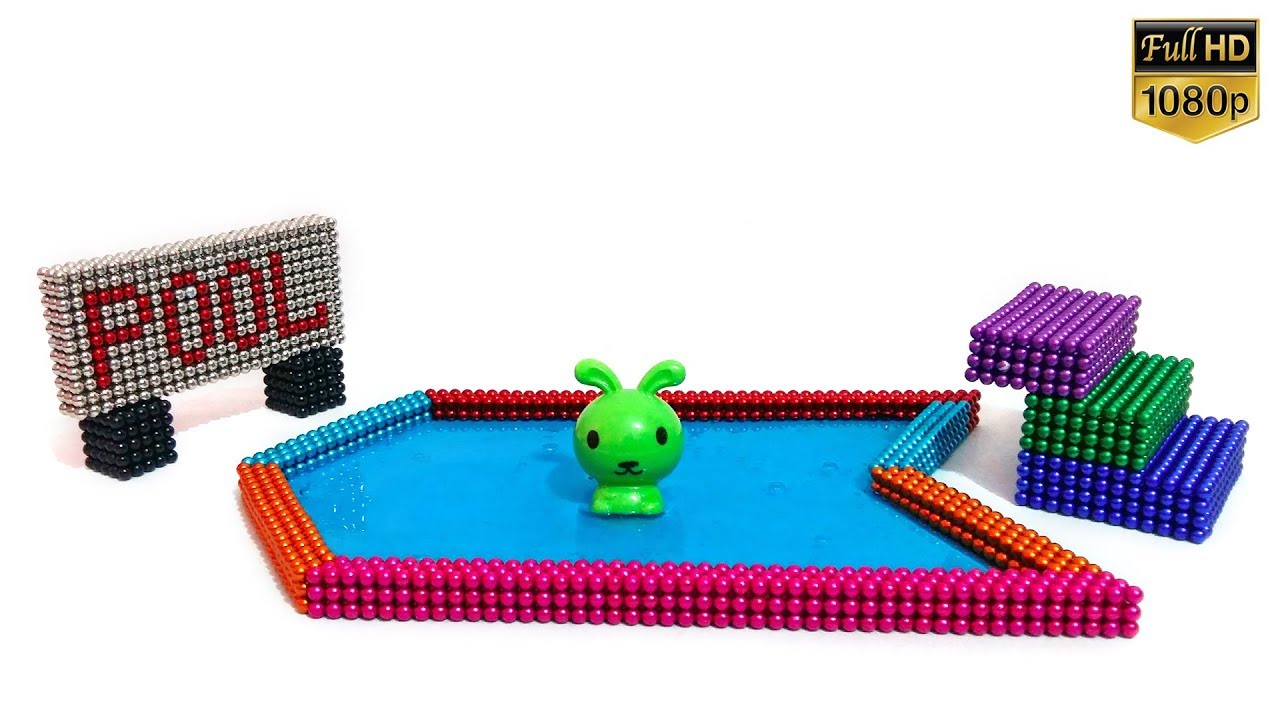 DIY - How to Make Small Swimming Pool with Magnet and Slime | Magnetic ...