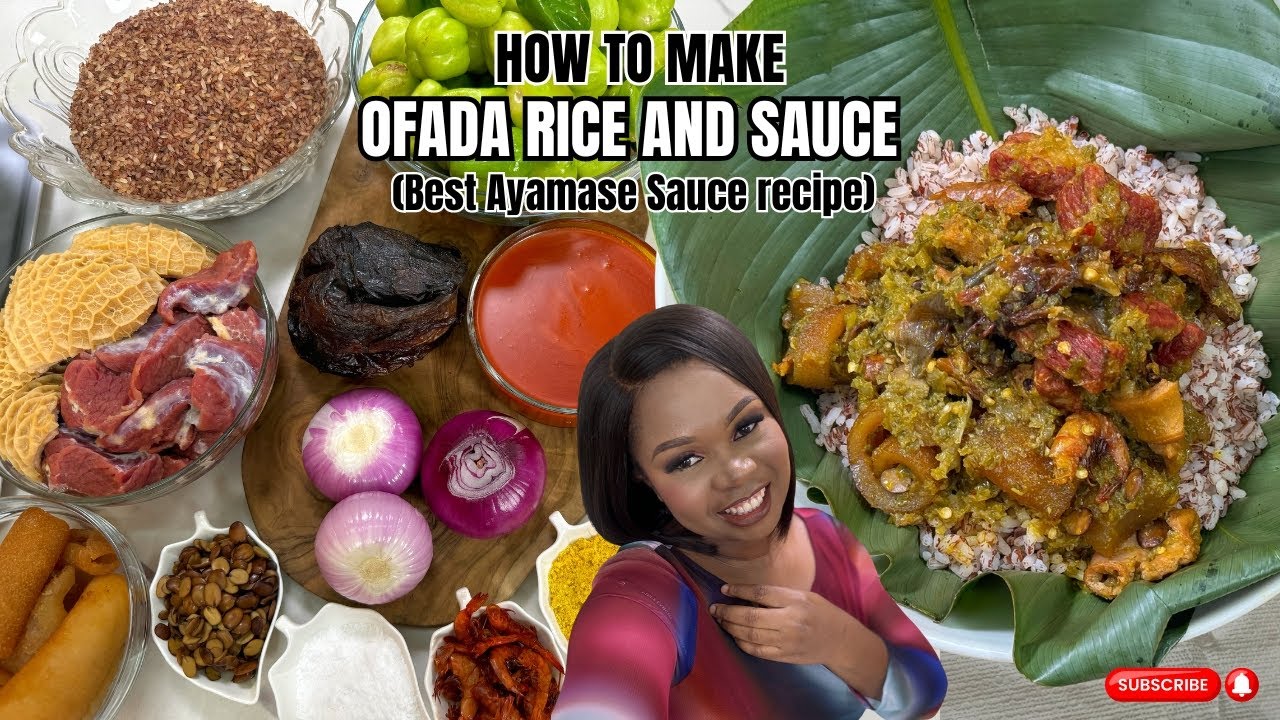 How to make Ofada Rice and Sauce (Best Ayamase Sauce) from Scratch ...