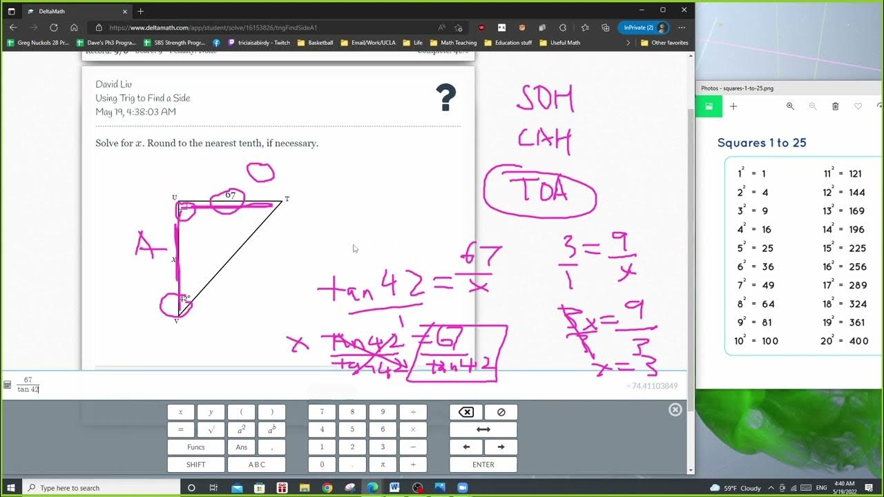 Applying Trigonometric Ratios - YouTube