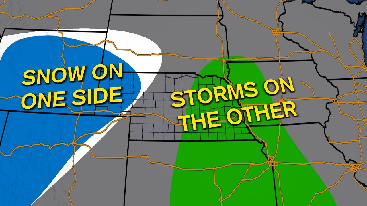 Snow on One Side, Storms on the Other - YouTube