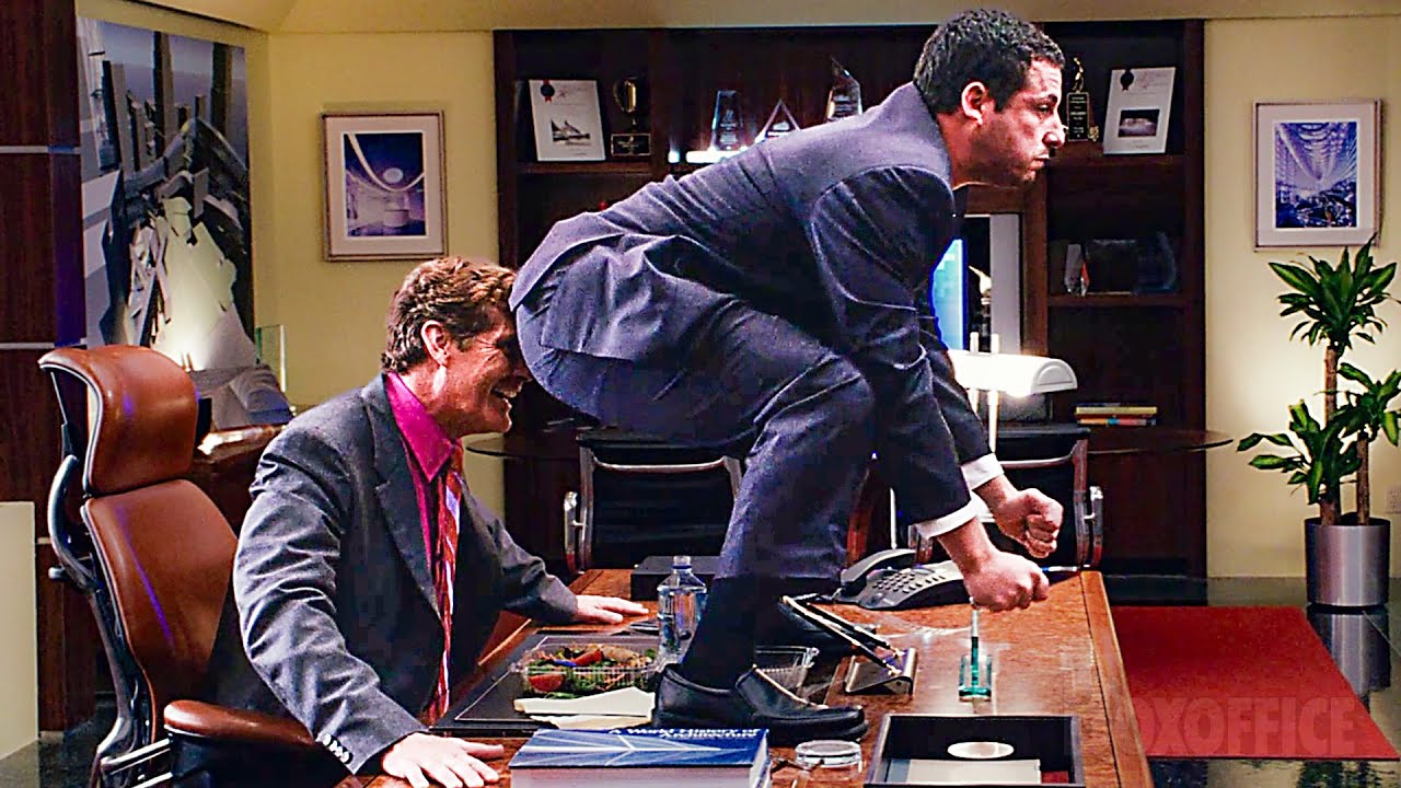 He stops time to fart on his boss | Click | CLIP - YouTube