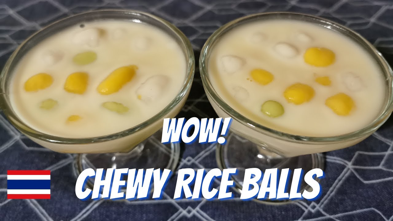Rice Balls in Coconut milk Thai Food dessert บัวลอย - YouTube