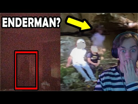 ENDERMAN CAUGHT ON CAMERA? [Mysterious Video Leaves Viewers Baffled] #reaction