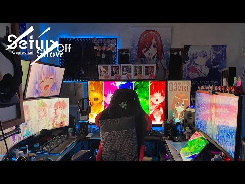5 Setup Produktif + Ditemani Waifu | Setup Show Off 2022 : E8 - YouTube