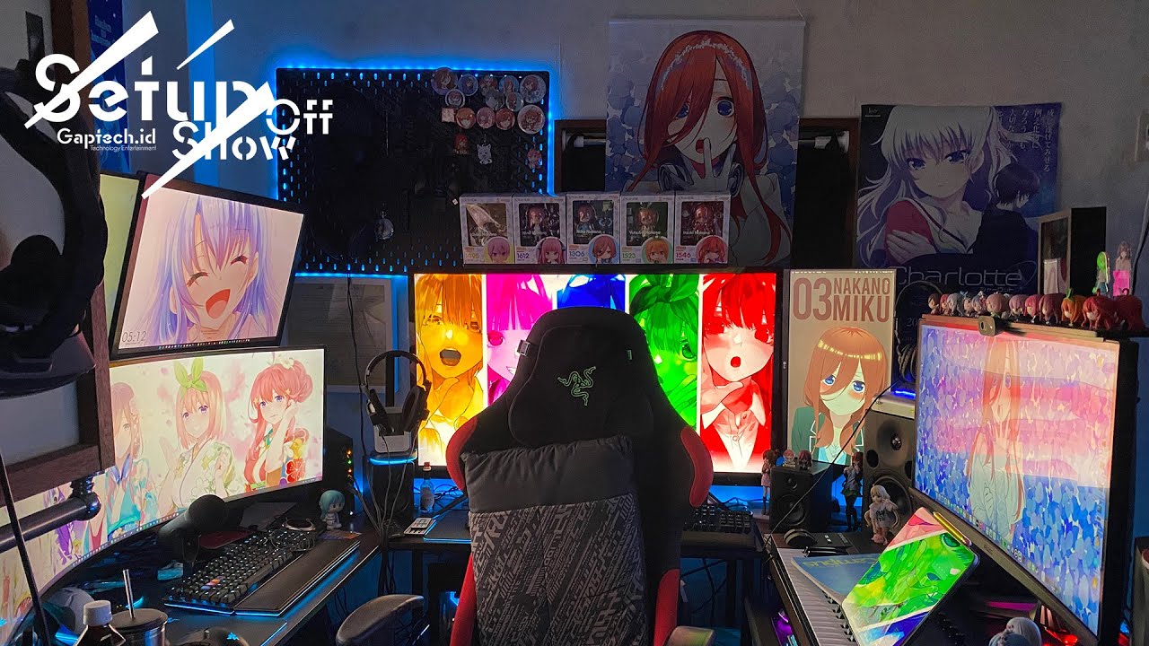 5 Setup Produktif + Ditemani Waifu | Setup Show Off 2022 : E8 - YouTube