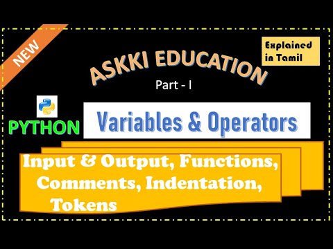 💥12th Computer Science Chapter 5 - Python : Variables and Operators | English Medium Part#1 ...