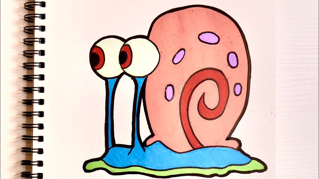 How to Draw Gary the Snail | SpongeBob Square Pants - YouTube