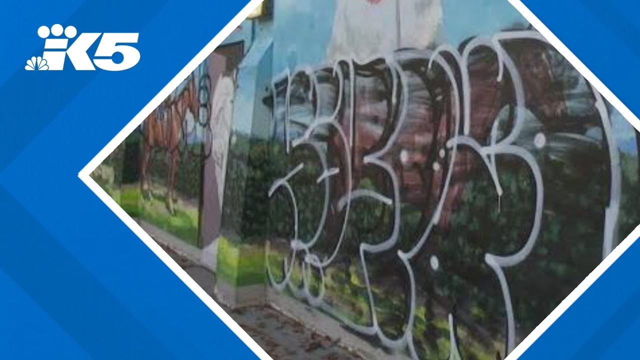 New mural in Seattle park 'violently defaced' - YouTube