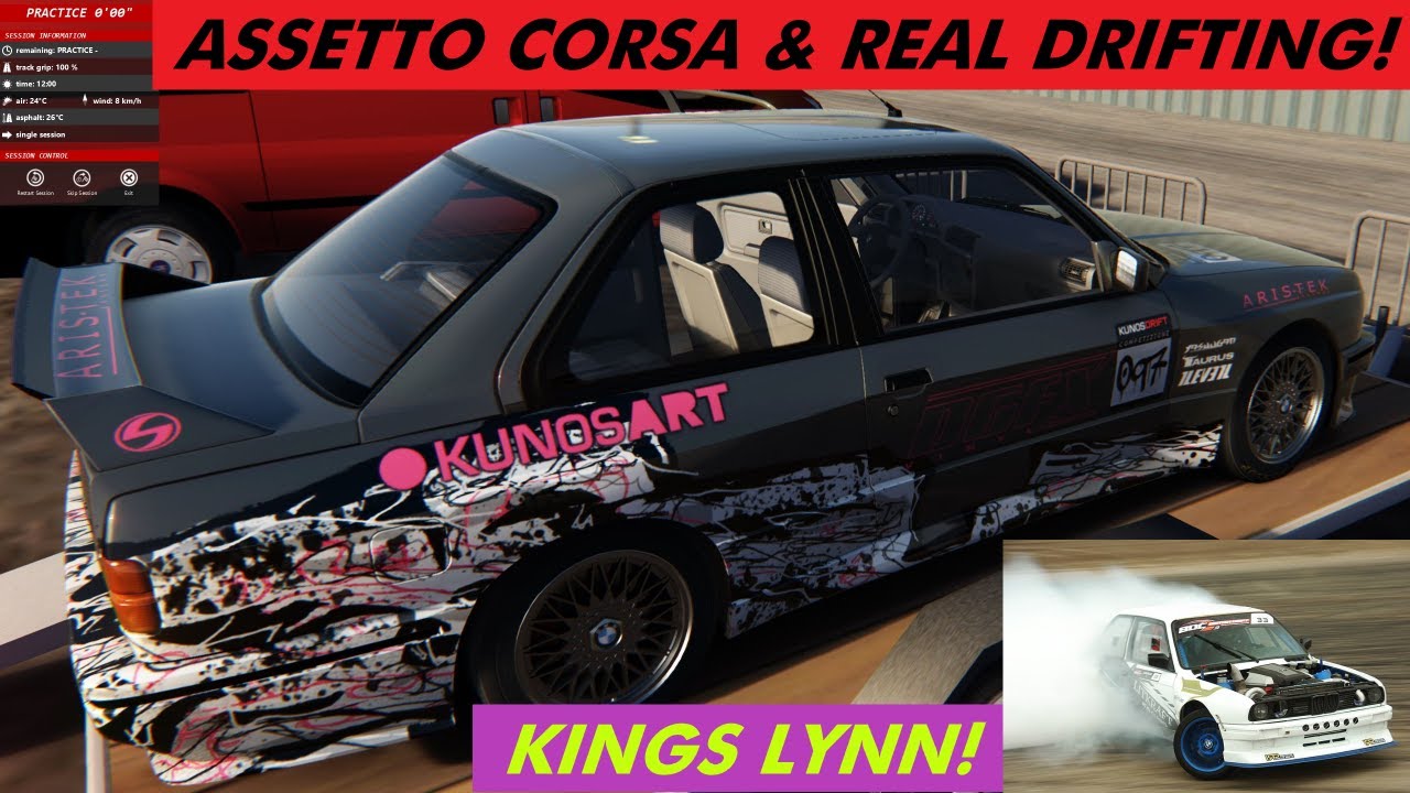 Real Life Drifting At My Local Track Kings Lynn & Also In Assetto Corsa ...