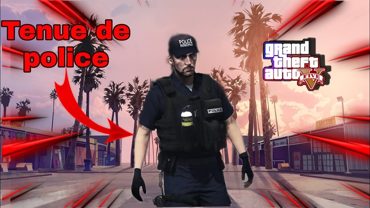 Présentation de 3 tenues de policier pour Rp #gta #tenues - YouTube