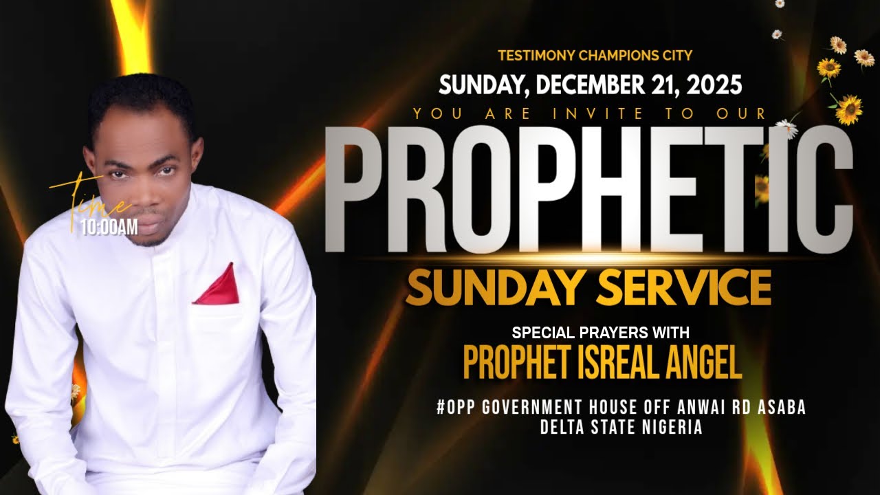 Sunday Worship & Prophetic Service | Testimony Champion City | Prophet ...