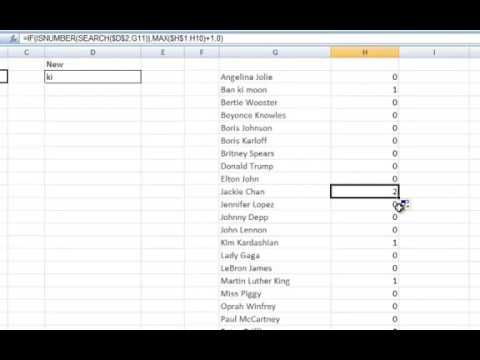 107 Create a searchable drop down list in Excel - YouTube