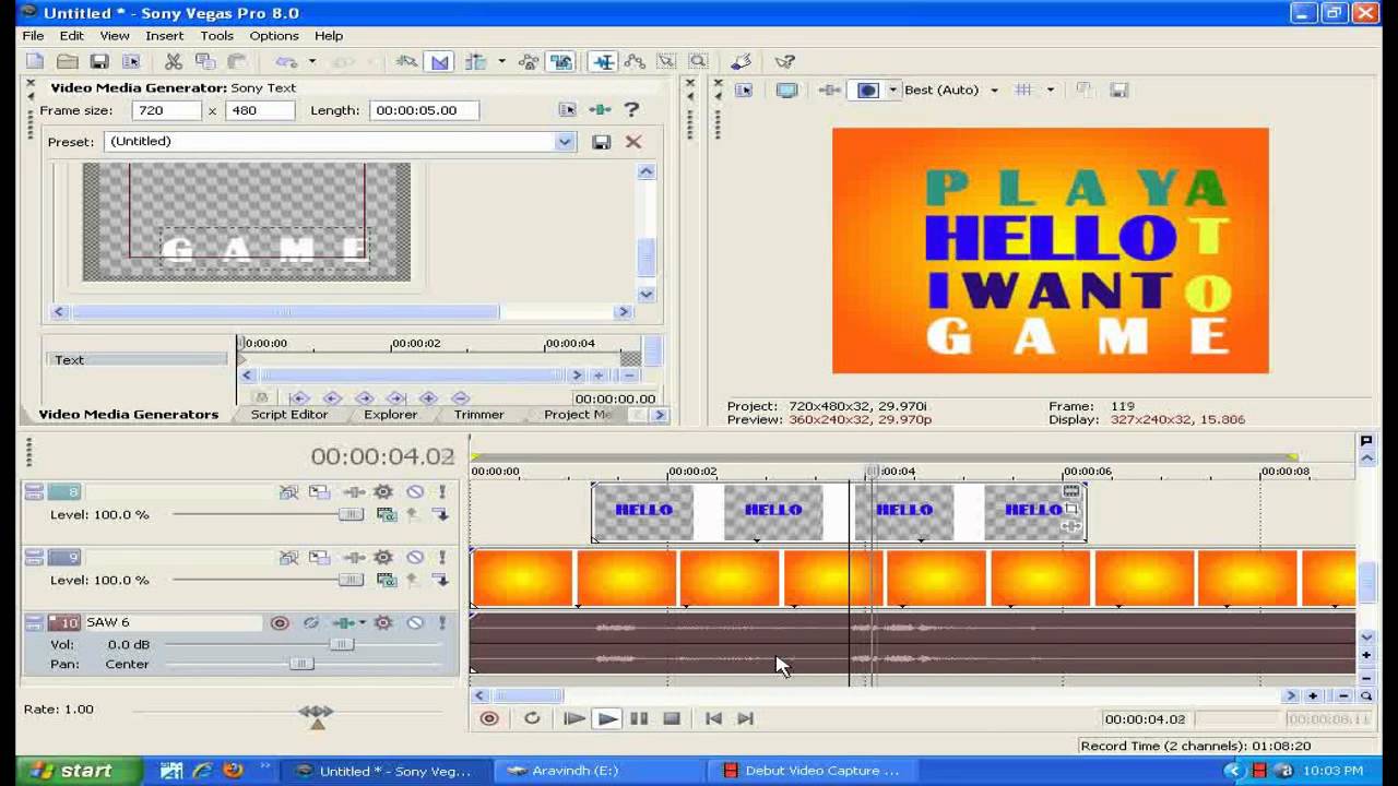 Sony vegas kinetic typography tutorial - YouTube