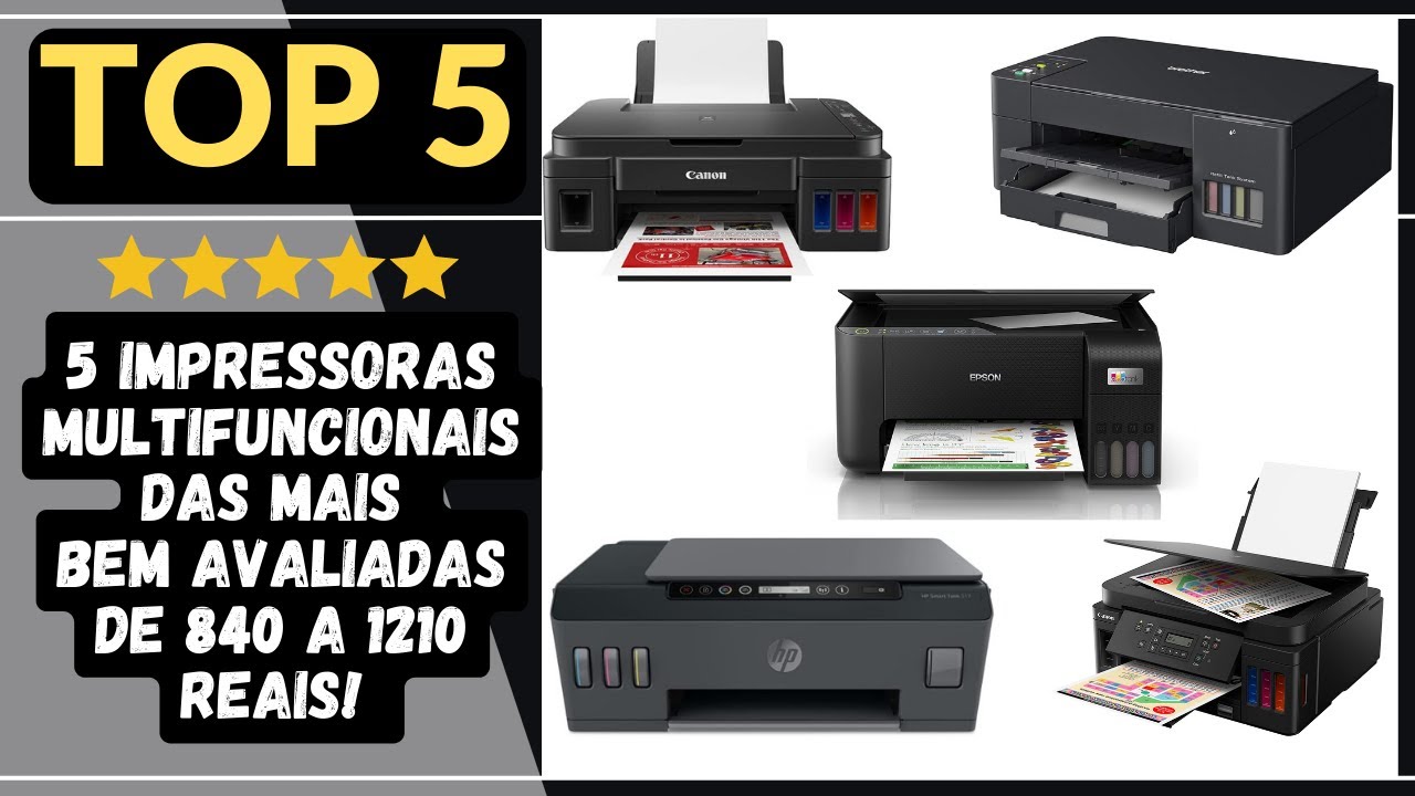 5 impressoras multifuncionais das mais bem avaliadas de 840 a 1210 ...