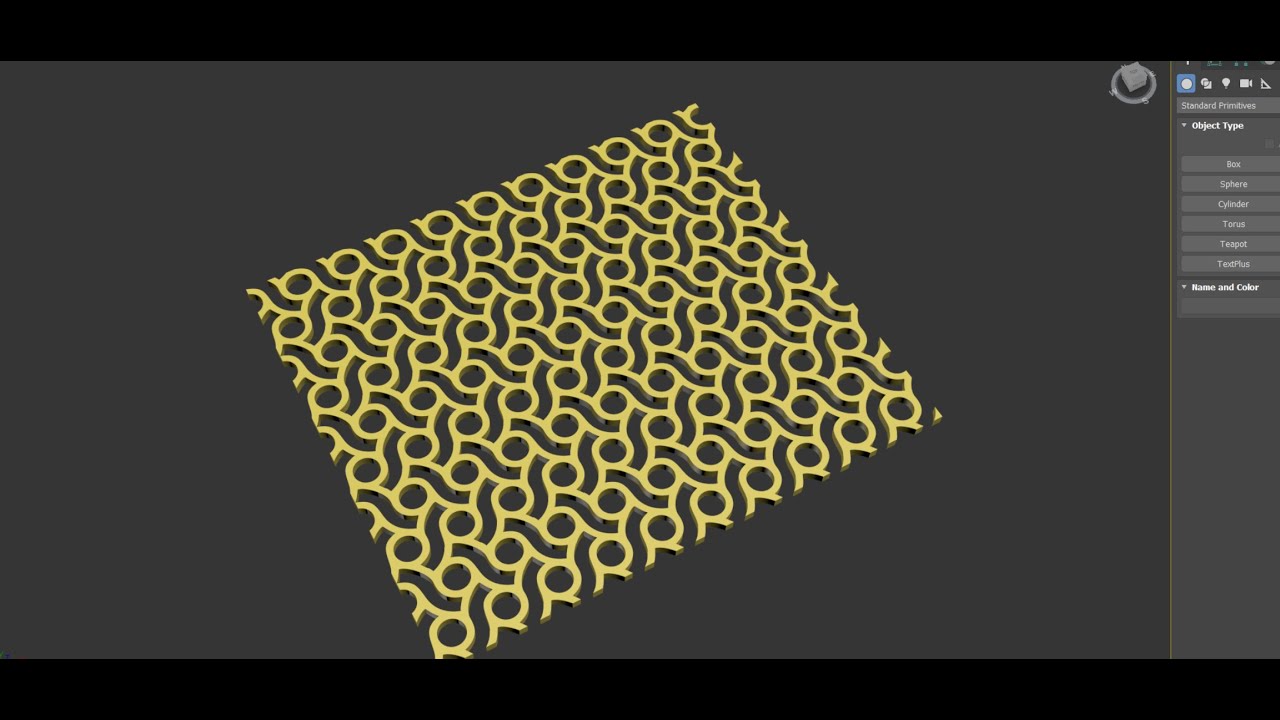 Tileable 3D Pattern Modeling in 3Ds Max #modeling #3dsmax - YouTube