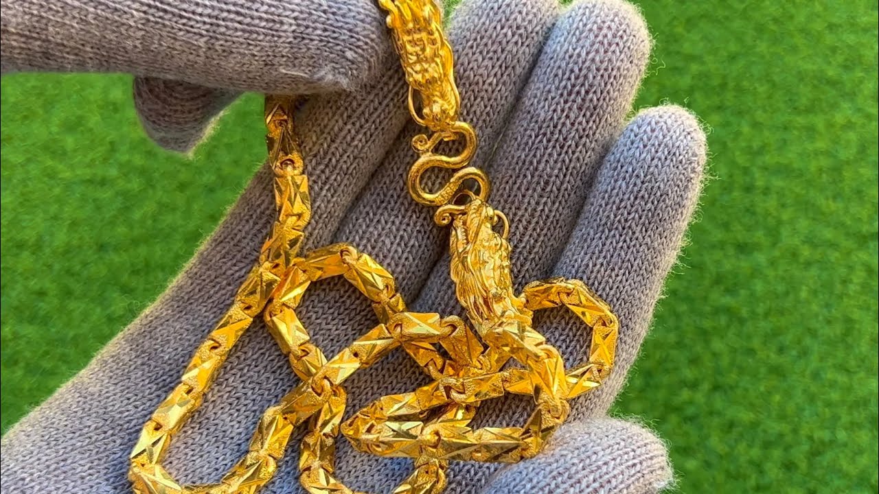 Solid 999.9 (24K) Gold Dragon Chain (Diamond Cut) - YouTube
