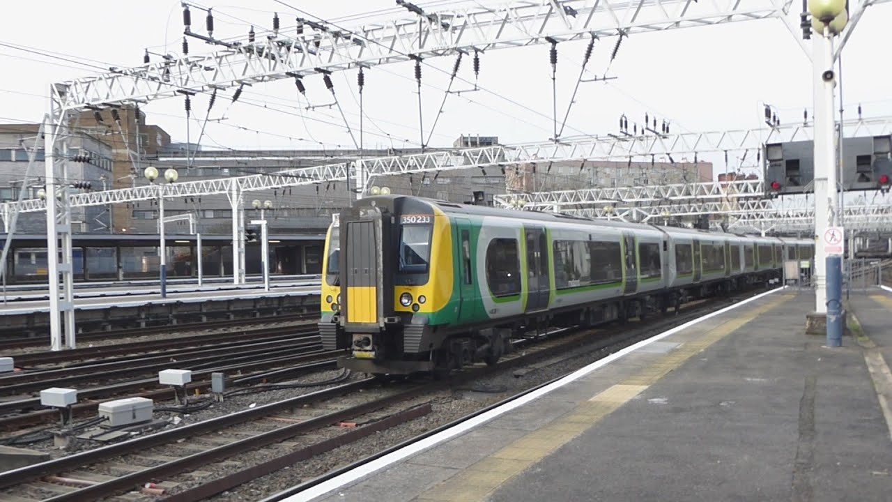 London Midland 350233 arrives at London Euston (2/2/15) - YouTube