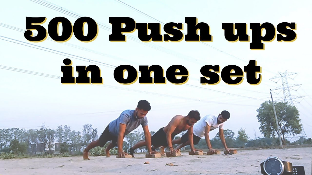 500 Push ups in one set - YouTube