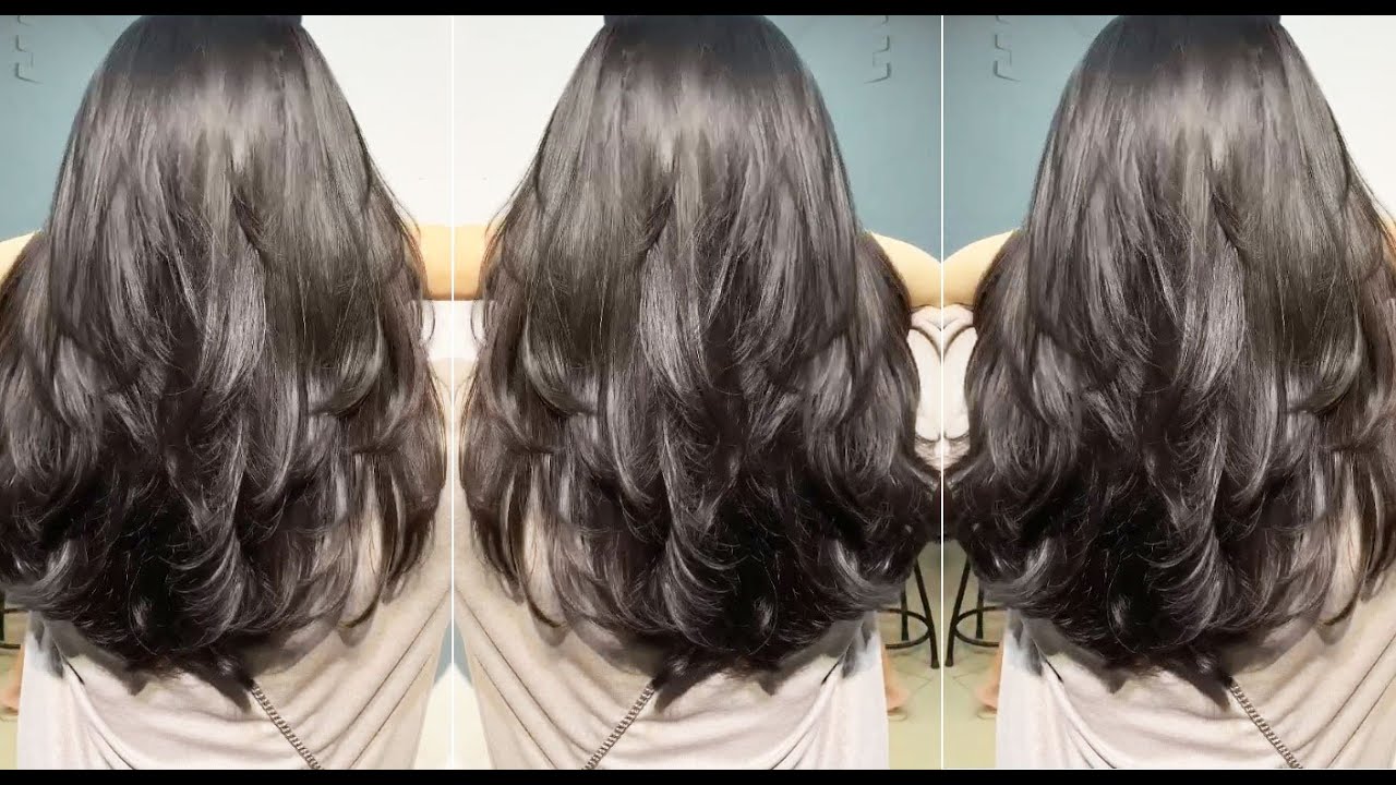 Quick Long Layers Haircut Tutorial Women With Easy Hair Cutting ...