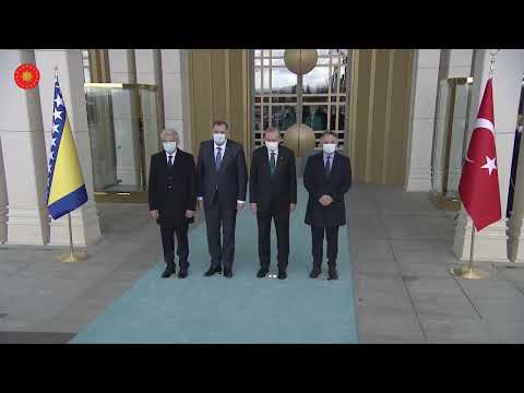 Bosna Hersek Devlet Başkanlığı Konseyi Üyelerini Resmî Karşılama Töreni