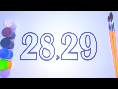 Angka 28,29 Mewarnai,Belajar Mewarnai Angka 28,29 | Ayo Kita Mulai ...